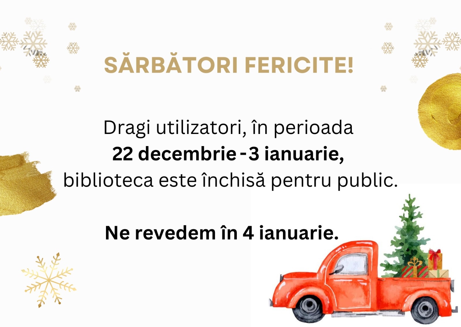 Vacanta iarna BCUT 2022 2023 – Biblioteca Centrală Universitară „Eugen ...